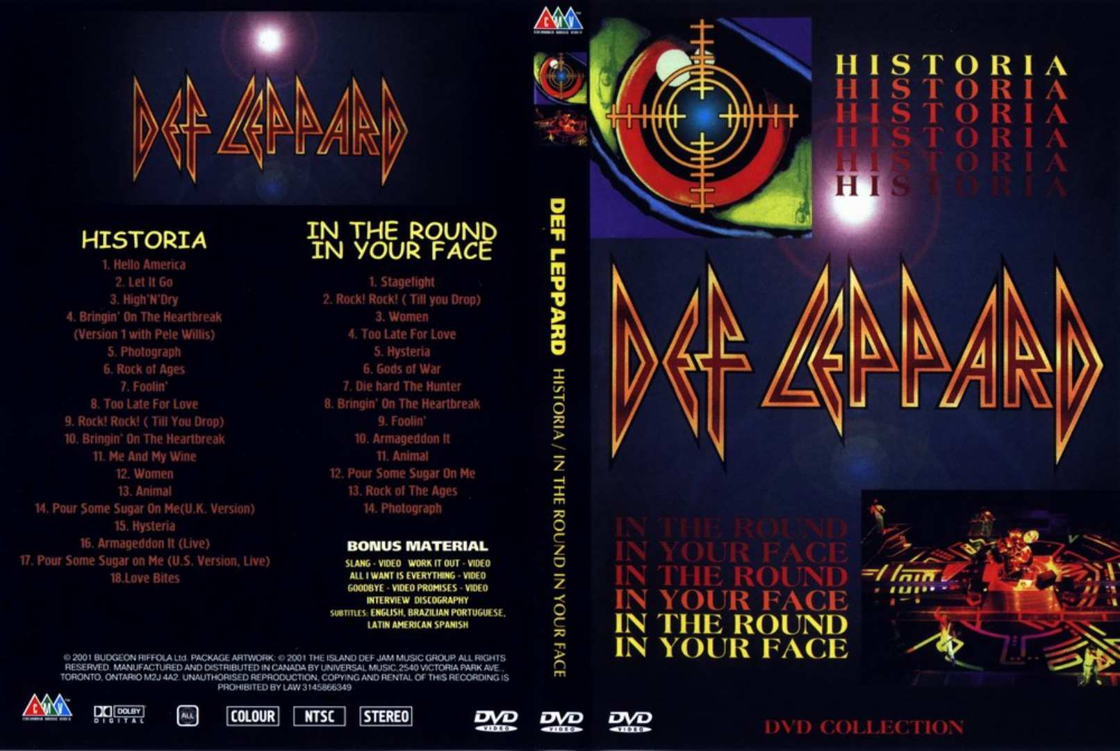 Def Leppard Historia : Front | DVD Covers | Cover Century | Over 1.000. ...